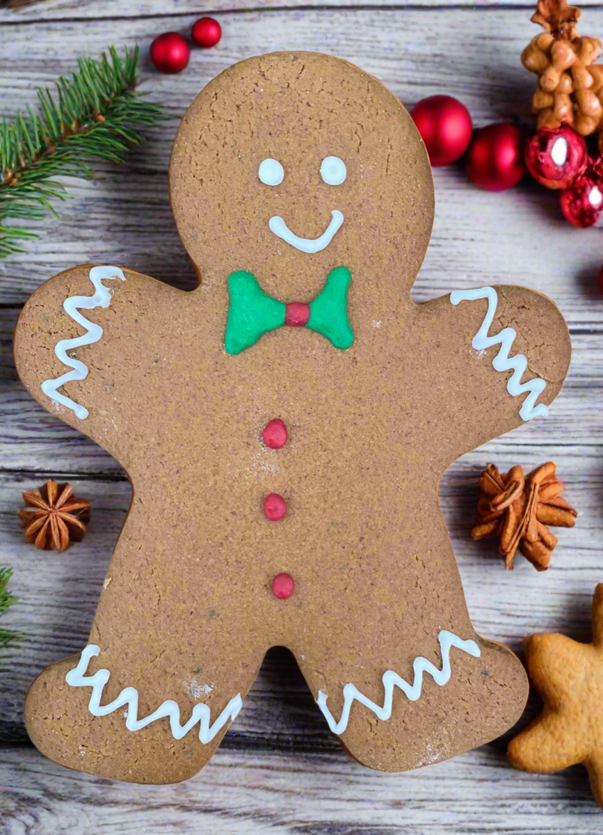 HOLIDAY GINGERBREAD MAN COOKIE FAVORS – Flower Hill Cookie Factory